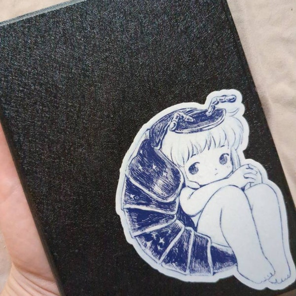 Bug in a Ball Sticker | Creepy Cute Isopod Girl Art on Waterproof Vinyl ...