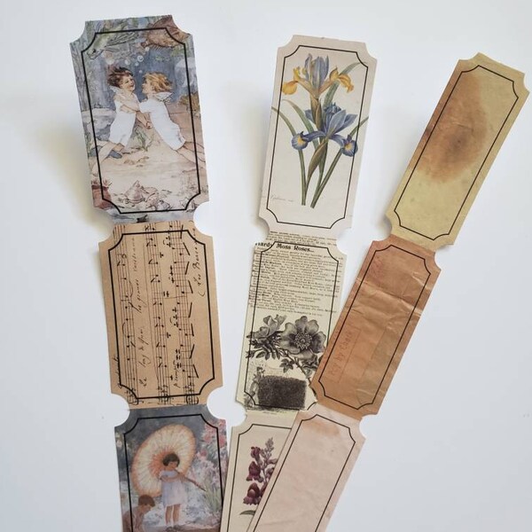 Retro Ticket Sticker Set - Vintage Style Decorative Tickets for ...