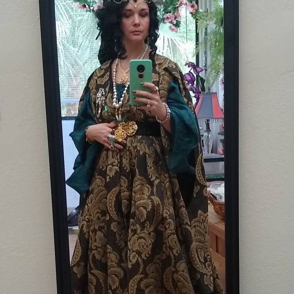 Renaissance Dress Cioppa Gamurra Overdress 15.-16. Jahrhundert, Custom ...