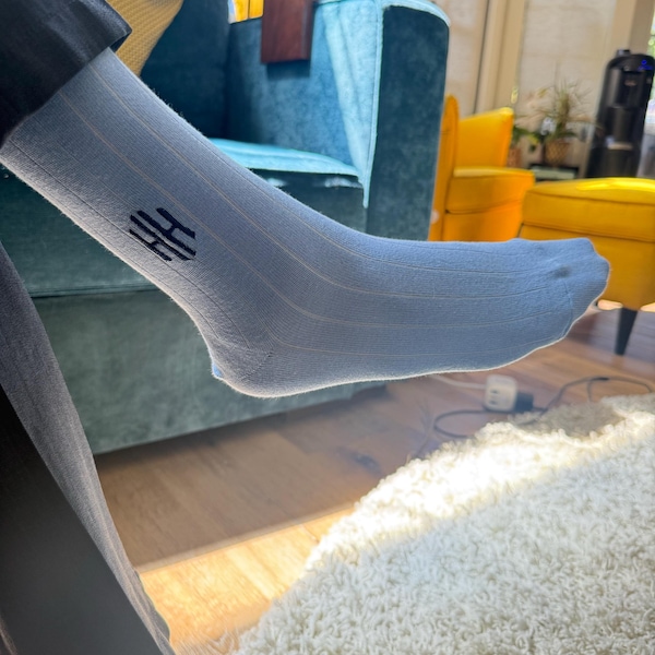 Wedding Socks, Groomsmen Initial Socks, Gift for Groomsmen, Embroidery ...