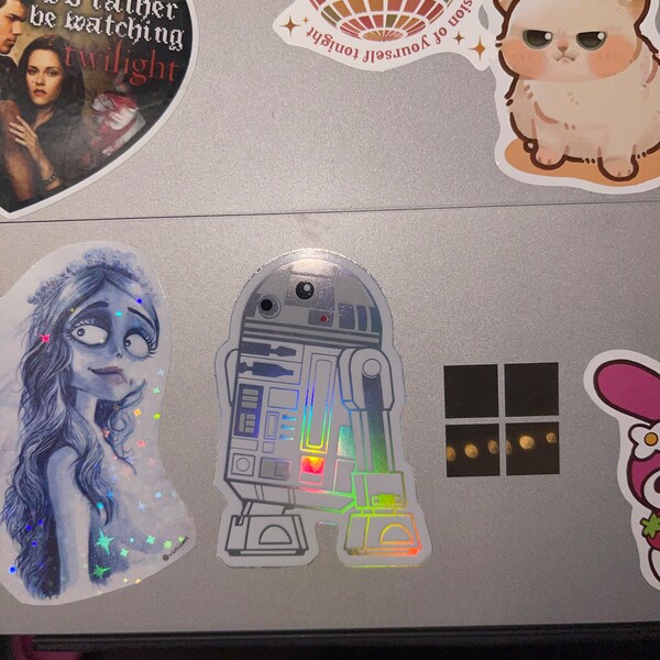 R2D2 Holographic Droid Sticker/ Star Wars Disney Laptop Stickers/mickey ...