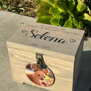 Personalized Pet Memory Box / Urn With Name and Quote or Poem - Etsy