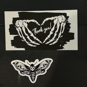 Skeleton Stickers Peace Sign Sticker Goth Stickers Skeleton Peace Sign ...