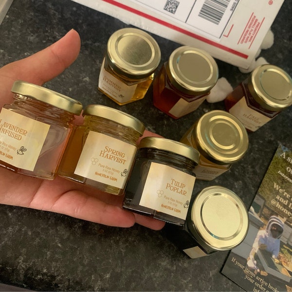 Honey Sampler - 8 Varieties of Pure Raw Honey - Etsy