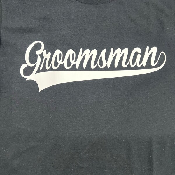 SVG Groom Best Man Grooms Crew Squad Baseball Style Handwriting Cursive ...