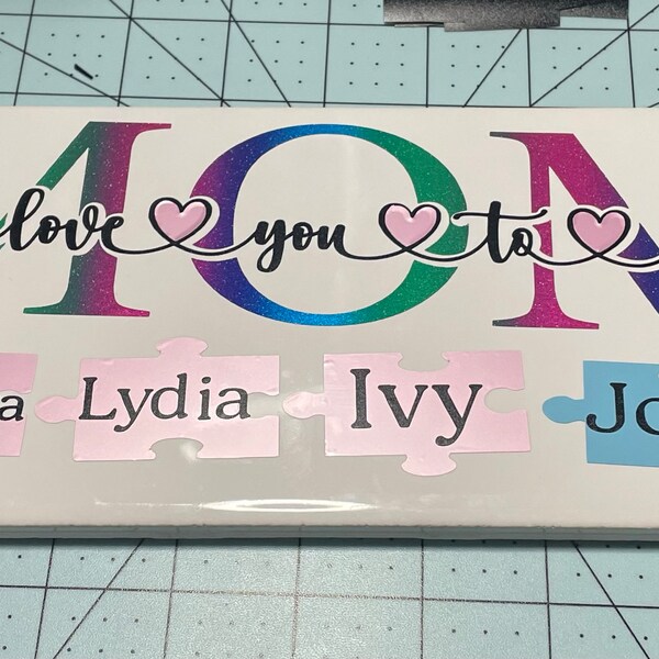 Mom We Love You to Pieces Svg , Personalised Family Svg, Mother's Day ...