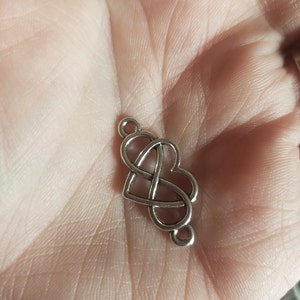 Infinity Heart Connectors Never Ending Love Charms Small Eternal Love ...