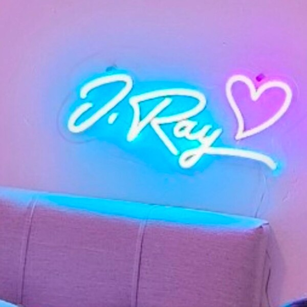 Neon Sign Wedding Reception, Neon Sign Wedding Initials Custom, Neon ...
