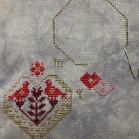 Quaker Flowers and Peacocks Cross Stitch, Flower Quaker, Quaker ...