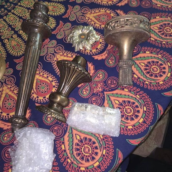 Vintage Alacite Glass Aladdin Oil Lamp. - Etsy