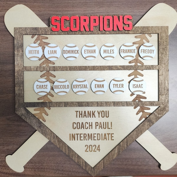 Baseball Coach Gift,coach Gifts Baseball,personalized Gift for Coach ...