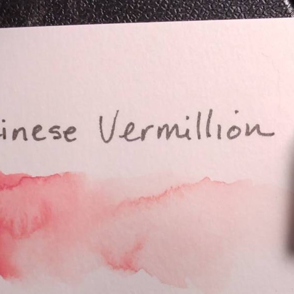 Handmade Watercolor - Chinese Vermillion - Opaque Watercolor - for ...