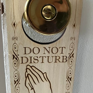 Do Not Disturb in a Zoom Meeting Engraved Door Hanger Sign - Etsy