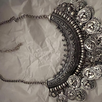 Authentic Vintage Middle Eastern Coin Pendant Necklace - Etsy