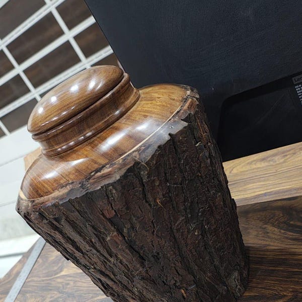Wooden Urn Box Rosewood With Resin Ocean Wave Design Urns for Human ...