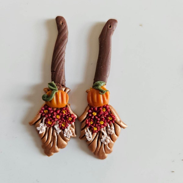 Witch Broom Clay Cutter | Mirrored Set | 2 Sizes | Broom Cutter ...