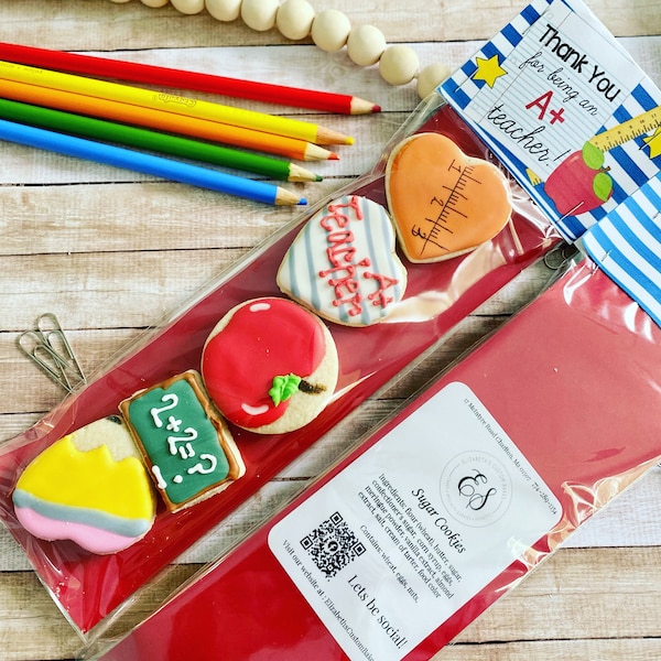 Thank You for Being an A+ Teacher Tag and Bag Topper Set for Teacher's ...
