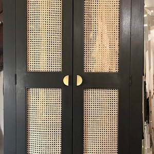 Rhombic Pattern Natural Cane Sheet Rattan Closed Weave Cane - Etsy