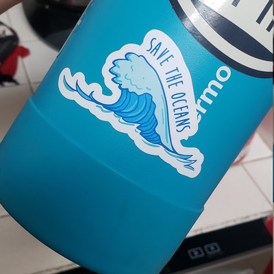 Save the Oceans Sticker Beach Stickers Ocean Stickers MacBook Stickers ...