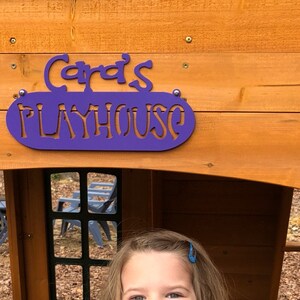 Kid's Playhouse Sign All Metal Painted - Etsy