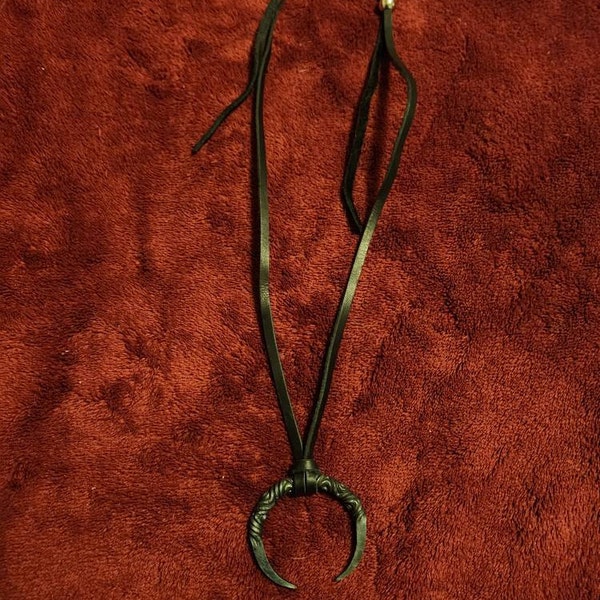 Moon Necklace, Hand Forged Iron Pendant, Pagan Necklace, Iron Jewelry ...