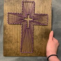Cross String Art Jesus String Art Cross Wall Art String Art - Etsy.de