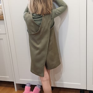 Easy to Sew/ Half Apron Sewing Pattern/ Pinafore Tutorial PDF/ | Etsy