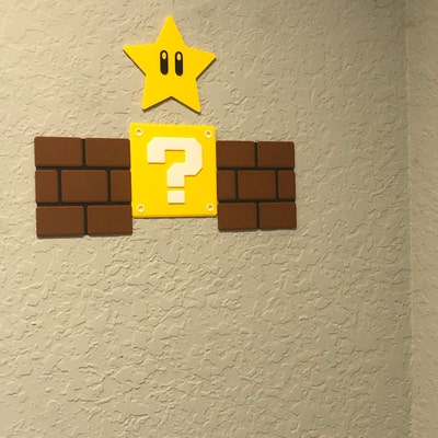 HUGE 3D Printed Question Mark Box Block From Mario Wall or Shelf Art - Etsy