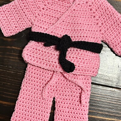 Crochet PATTERN Karate Uniform Outfit Ghi Martial Arts Uniform Newborn ...
