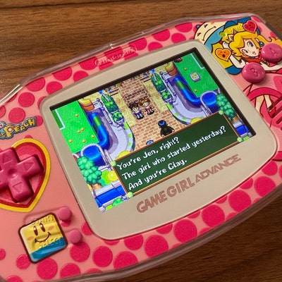 Custom PEACH IPS Modded Gameboy Advance Backlight With New Buttons ...