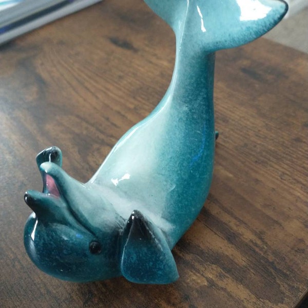 Polyresin Dolphin Phone Holder Figurine, Ocean Desk Decor - Etsy