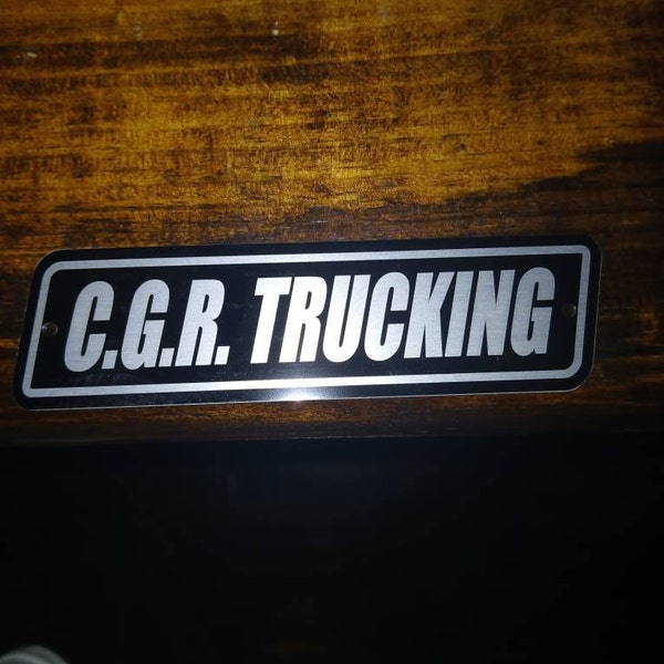 Custom Aluminum Name Plate for Tool Boxes, Lockers or Whatever You Want ...