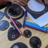 7-in-1 Big Metal Spirograph Drawing Toolset - PLANARC Metalmax - Etsy ...