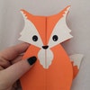Fox Handmade Card / Cute Fox Folding Card / Gatefold Fox Card / Fox ...