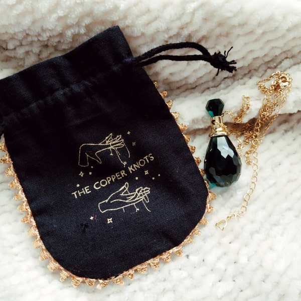 Boho Crystal Vial Necklace - Etsy