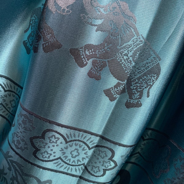 Silk Scarf,gift Idea,festival,blue Scarf,scarves,elephant Lover,boho ...