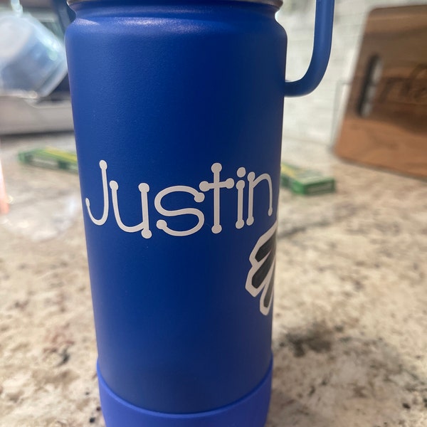 Kids Name Decal Sticker Label Water Bottle Back to School Thermos ...