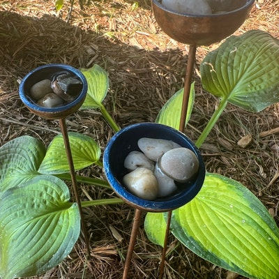 Bee Waterer, Bee Water Stations, Set of Three Cups Garden Sculpture - Etsy