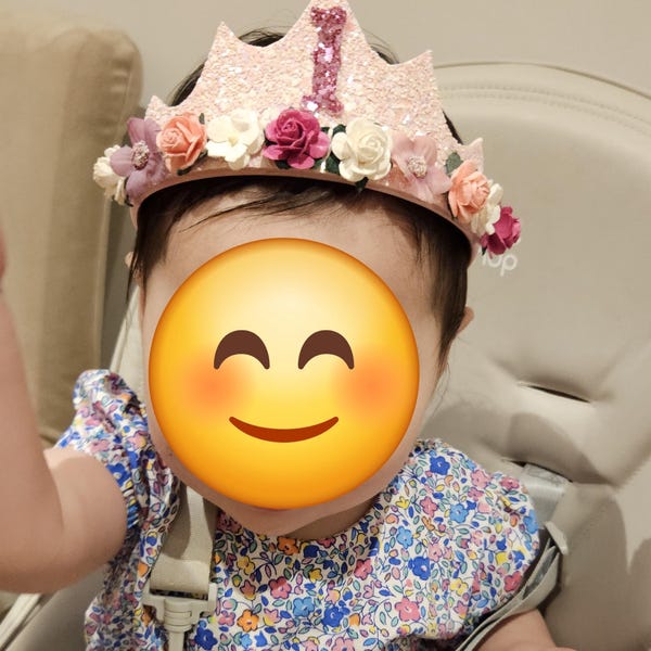 Birthday Tiara and Badge, Purple Princess Tiara, Purple Birthday Badge ...