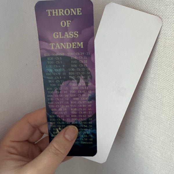 Throne of Glass Tandem Bookmarks | SJM Bookmarks | Acotar | Crescent ...