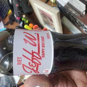 Digital Download Personalized Coke Label, Coke Bottle, Cola Label ...