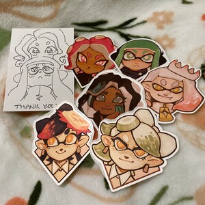 Splatoon Stickers Squid Sisters off the Hook Agents 3 and - Etsy