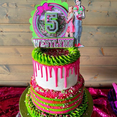 ZOMBIES Shaker Cake Topper Inspired by Disney Z-O-M-B-I-E-S Birthday ...