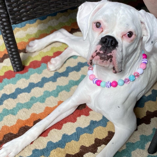 Customized "peppermint Patty" Pet Necklace - Etsy