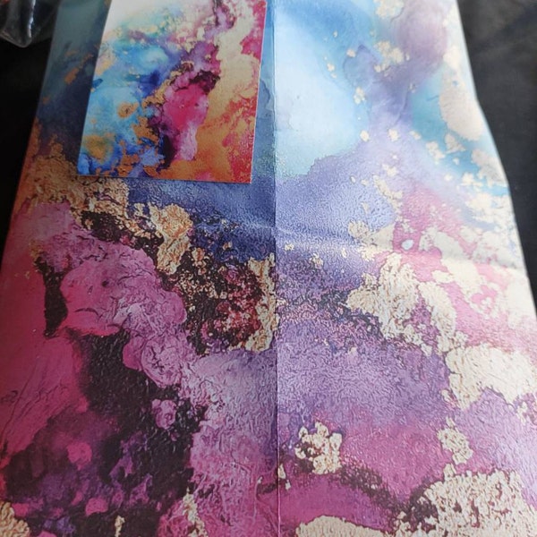 Original Resin Alcohol Ink Painting / Contraluz Opal I / 6x6" / Modern ...