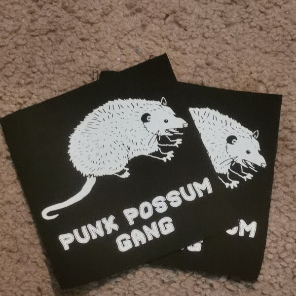 Punk Possum Patch 4x4 - Etsy
