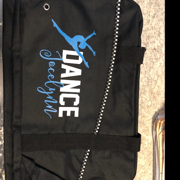 Personalized Dance Bag, Dance Bag, Custom Duffle Bag, Gray Duffle Bag ...