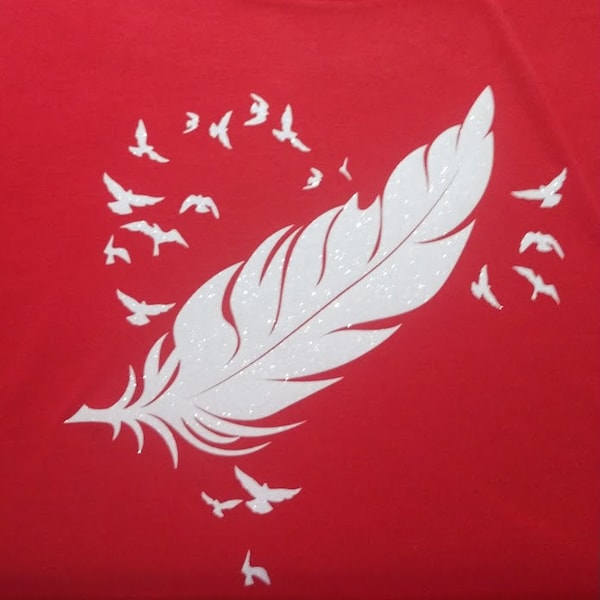 Plume à oiseaux coupe fichier-SVG, PNG, DXF-Cricut sihouette Cameo ...