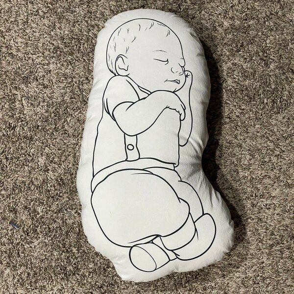 Customized Life-size Newborn Baby Pillow Birth Gift Keepsake - Etsy