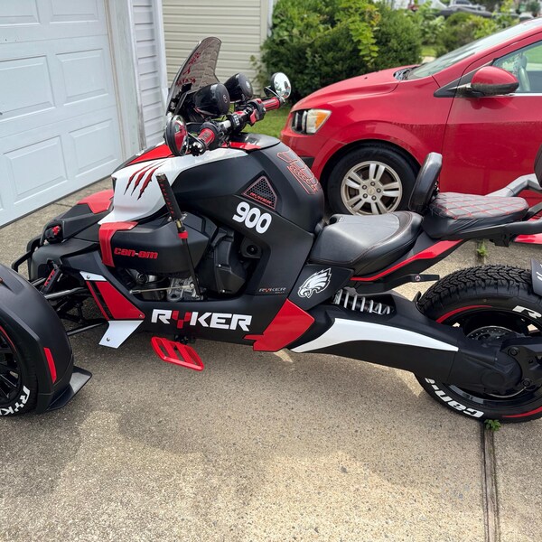 Hood Panel Decals Name Decals Ryker Motorcycle Custom Vinyl Decal ...